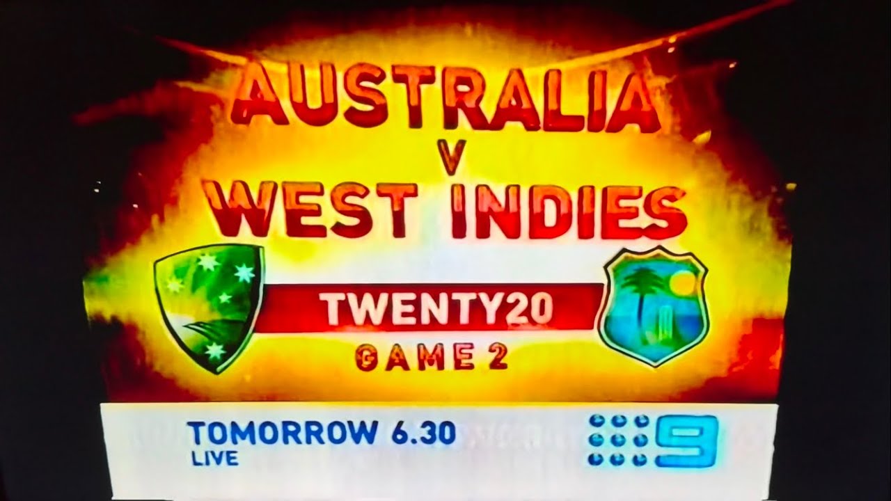 Channel Nine Cricket Australia vs West Indies KFC Twenty20 Series 2009/ ...