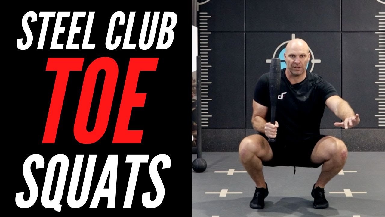 Steel Club Toe Squats - YouTube