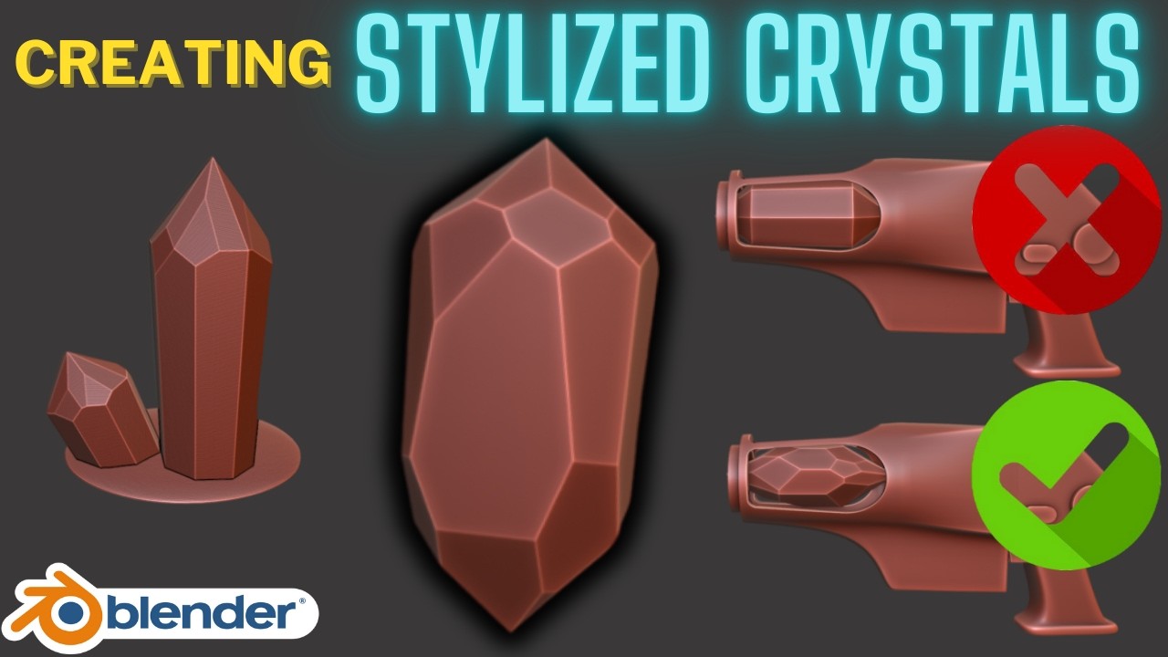 Creating Stylized Crystals in Blender - What should I use? - YouTube