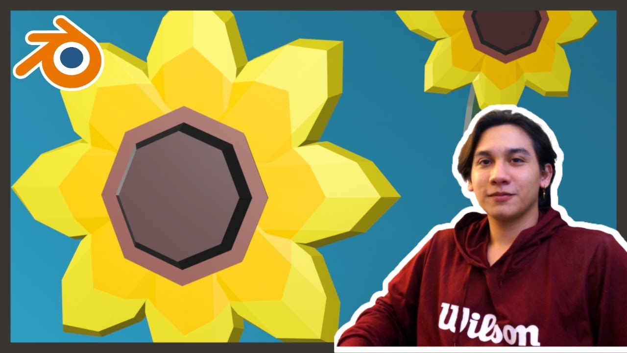 Como crear una flor al estilo Low Poly en Blender para principiantes ...