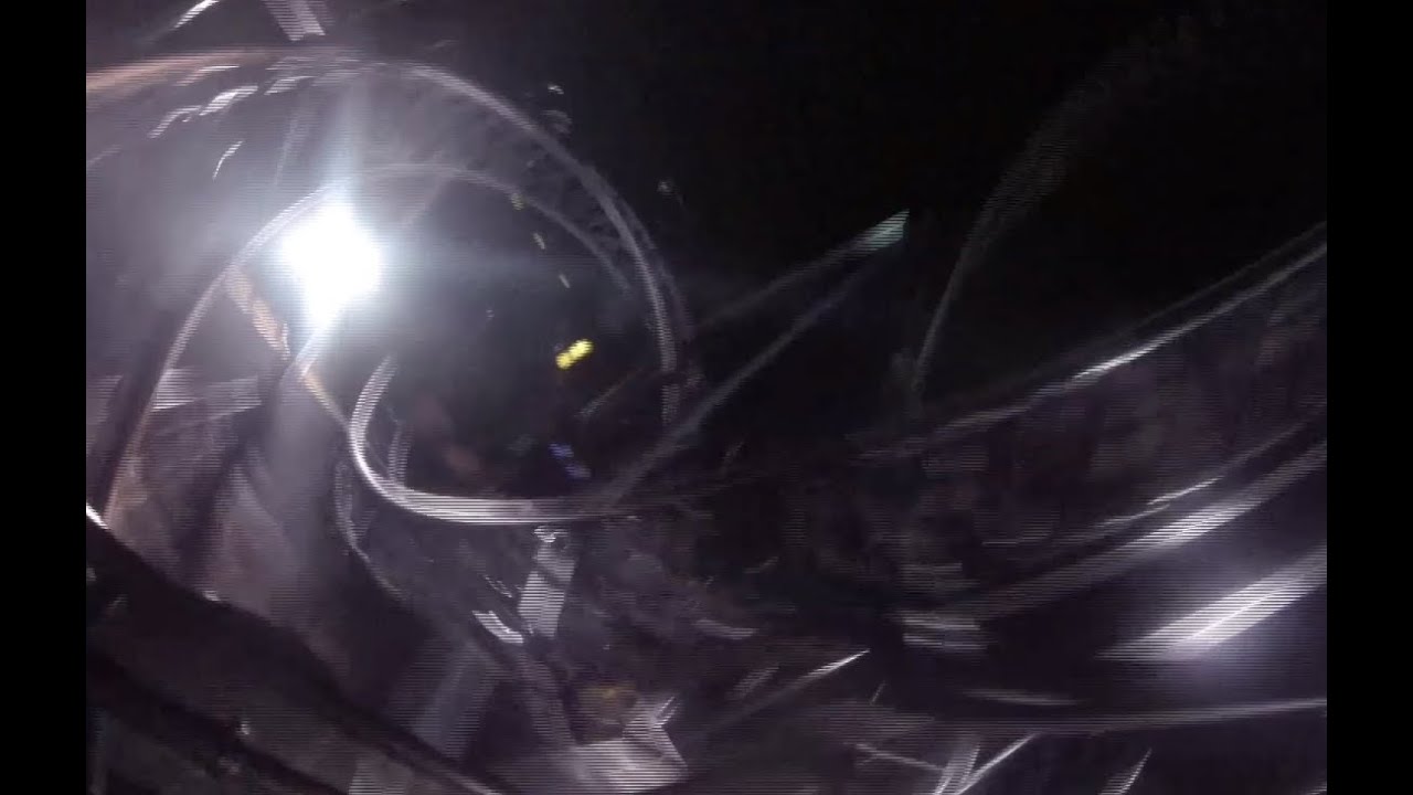 The Smiler: a World Record breaking roller coaster at night - YouTube