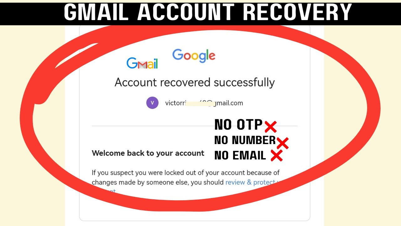 Gmail account recovery 2024 || How to recover Gmail account || Google ...