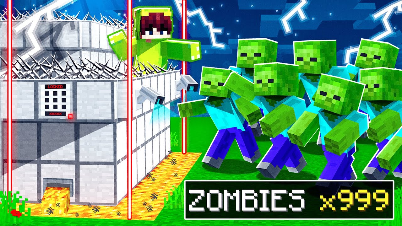 100 ZOMBIES VS MOST SECURE HOUSE - YouTube