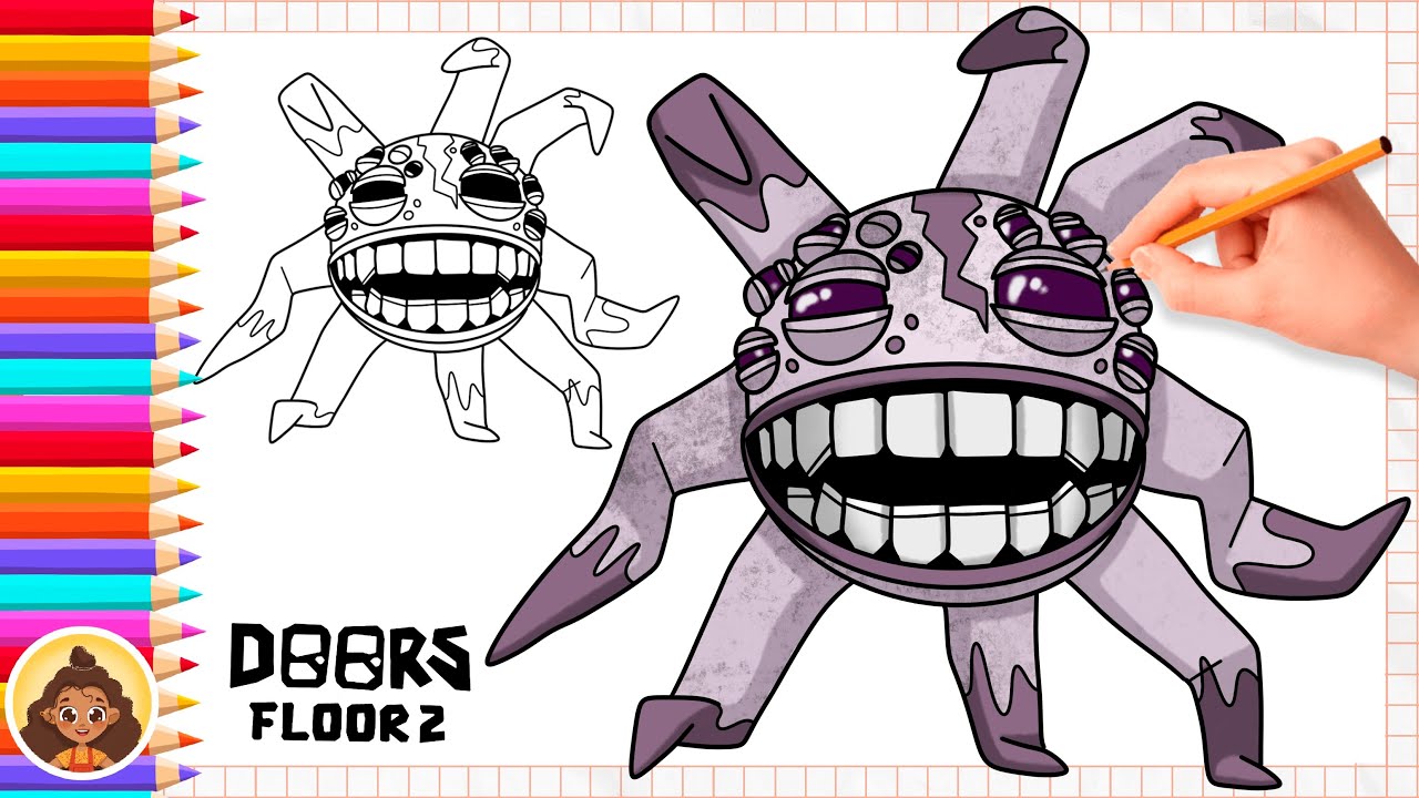 How to Draw Grumble | from Doors Floor 2 - YouTube