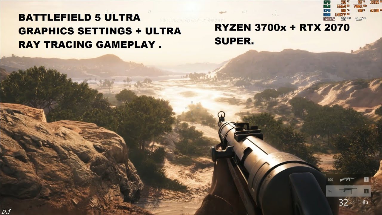 Battlefield V PC Ultra Graphics Settings & Ray Tracing Gameplay Ryzen ...