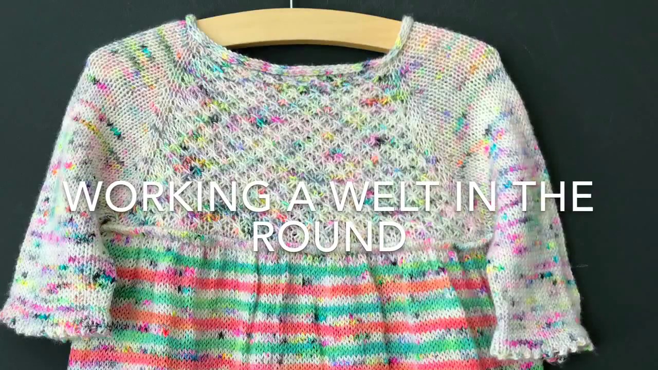 Making a welt in the round - YouTube