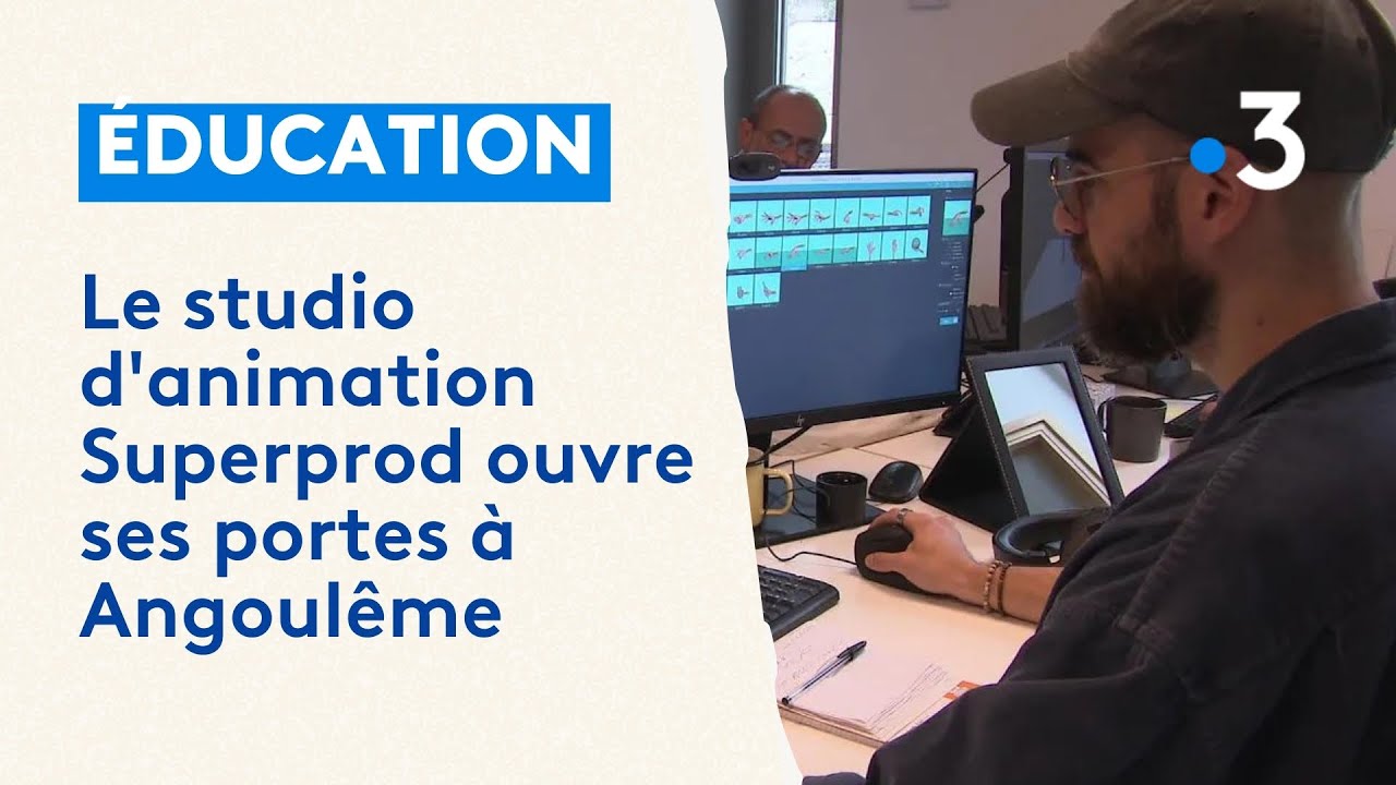 Le studio d'animation Superprod ouvre ses portes à Angoulême - YouTube