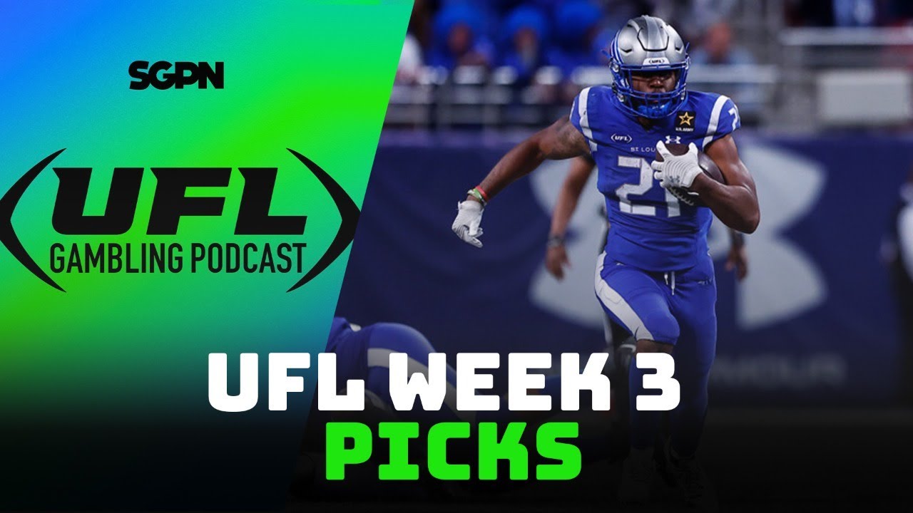 UFL Week 3 Picks + DFS Lineups - YouTube