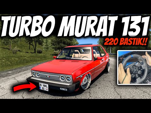 MODİFİYELİ TURBOLU MURAT 131 🚀  220 KM/H MAKAS SHOW | ETS 2 TOFAŞ MODU | Ets 2 Mod | Logitech G29