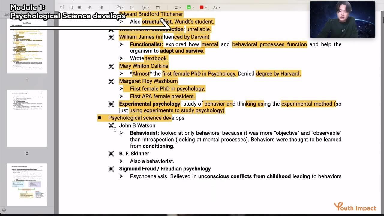 Liam's AP Psychology Unit 1: Scientific Foundations of Psychology Part ...