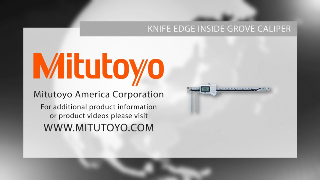 Knife Edge Caliper Demo - Mitutoyo America - YouTube