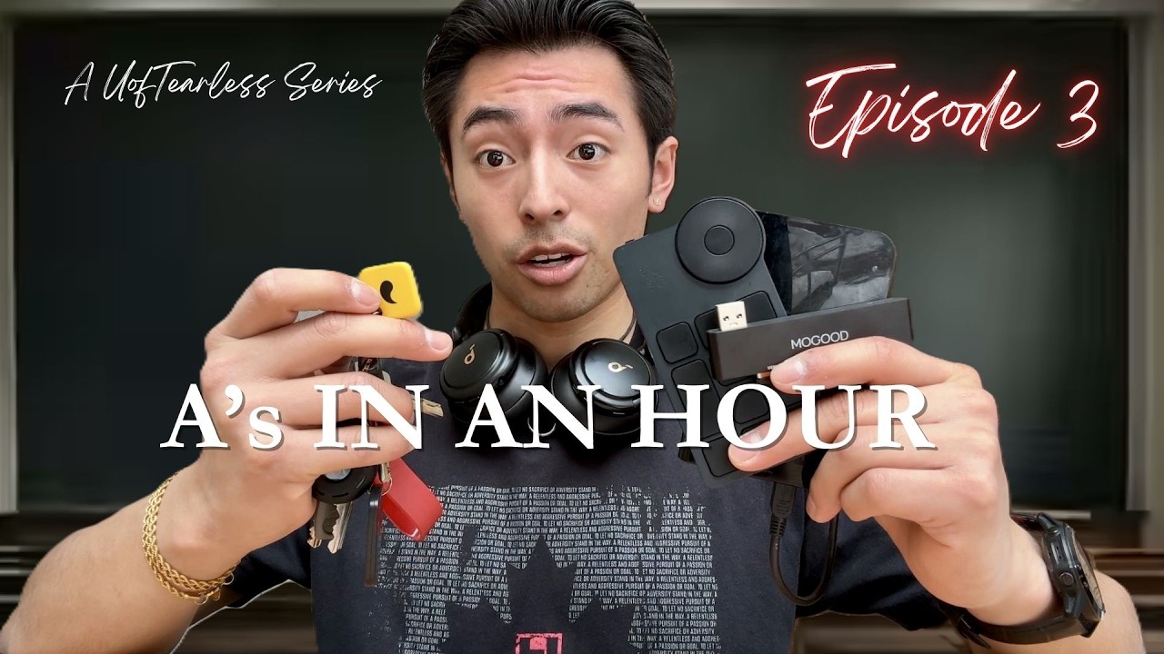 A's IN AN HOUR - EPISODE 3 - 10 TOOLS TO GET BETTER GRADES IN LESS TIME ...