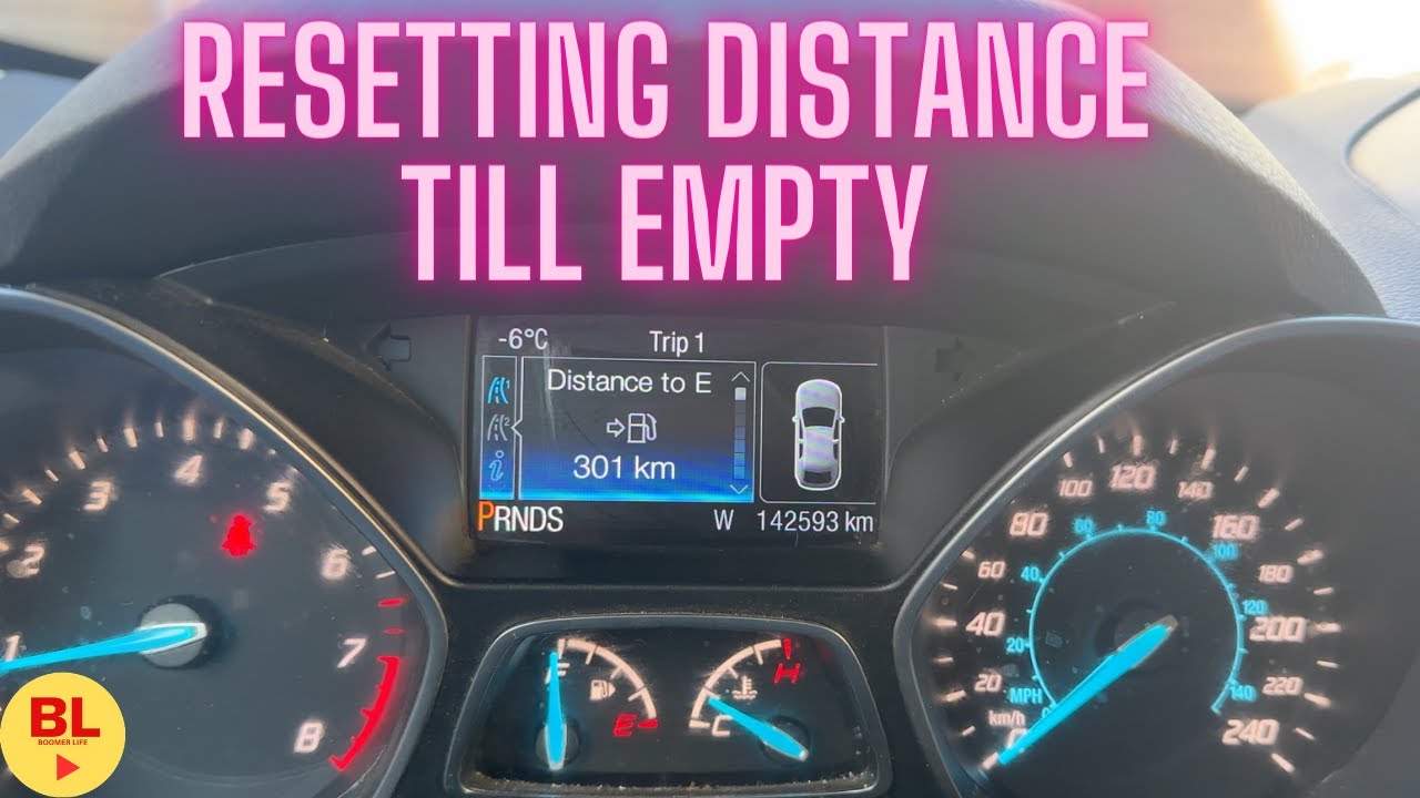 How to reset your distance till empty indicator on your vehicle. - YouTube