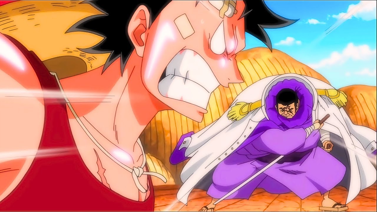 Luffy vs Fujitora Dublado! - YouTube