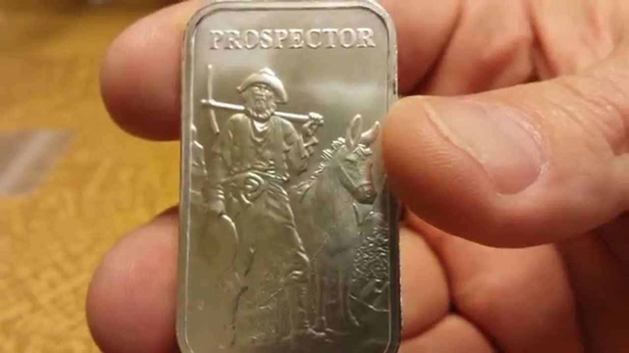 Prospector 1 oz bars for the silver stack - YouTube