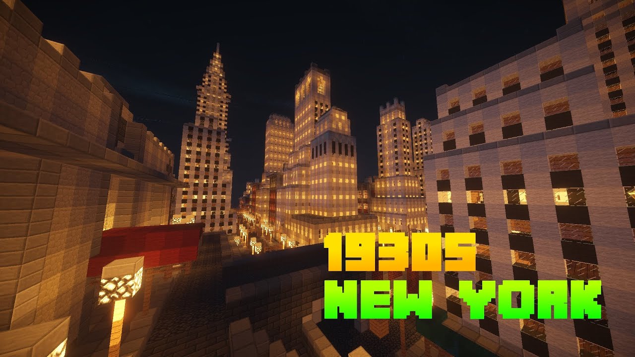 Minecraft New York in the 1930s! - YouTube