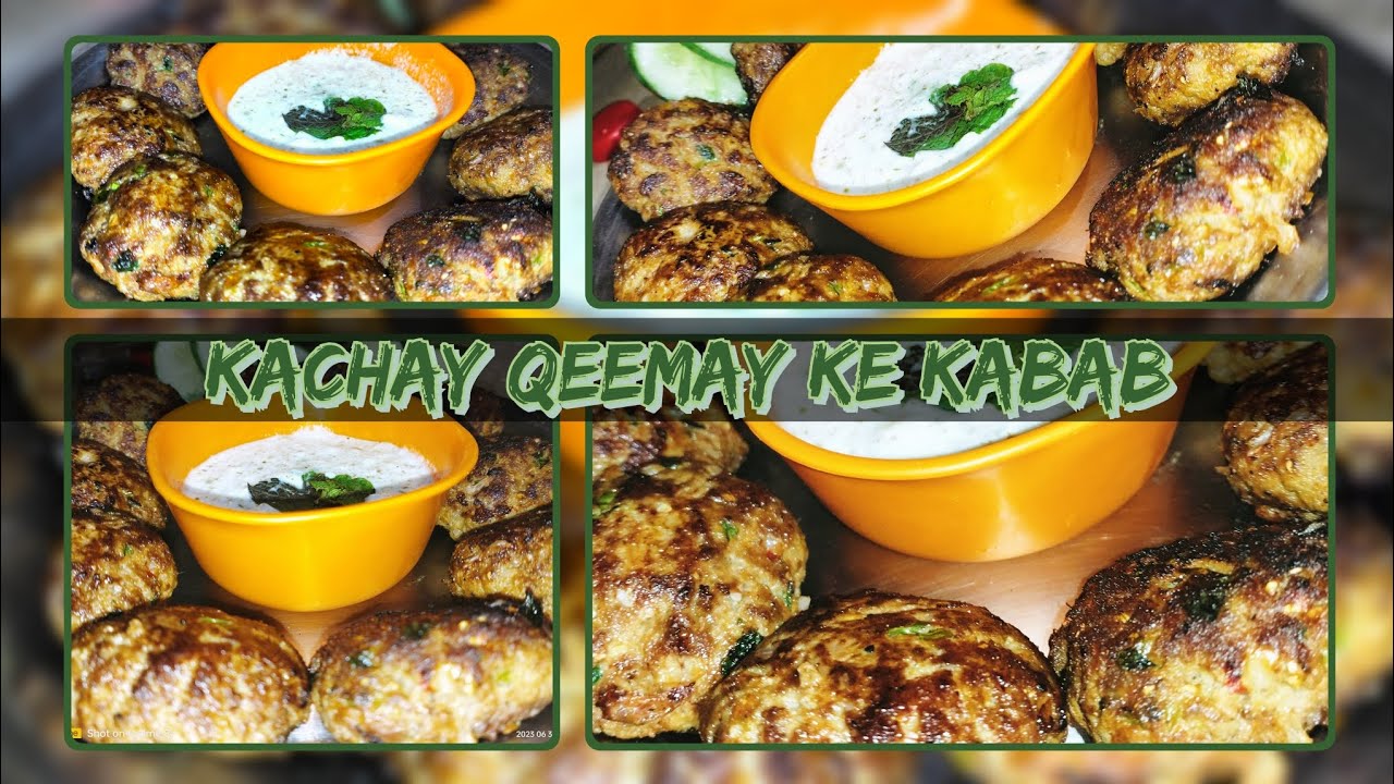 Kachay Qeemay Ke Kabab - Juicy and Delicious 😋– Recipe By Sweet, sour ...