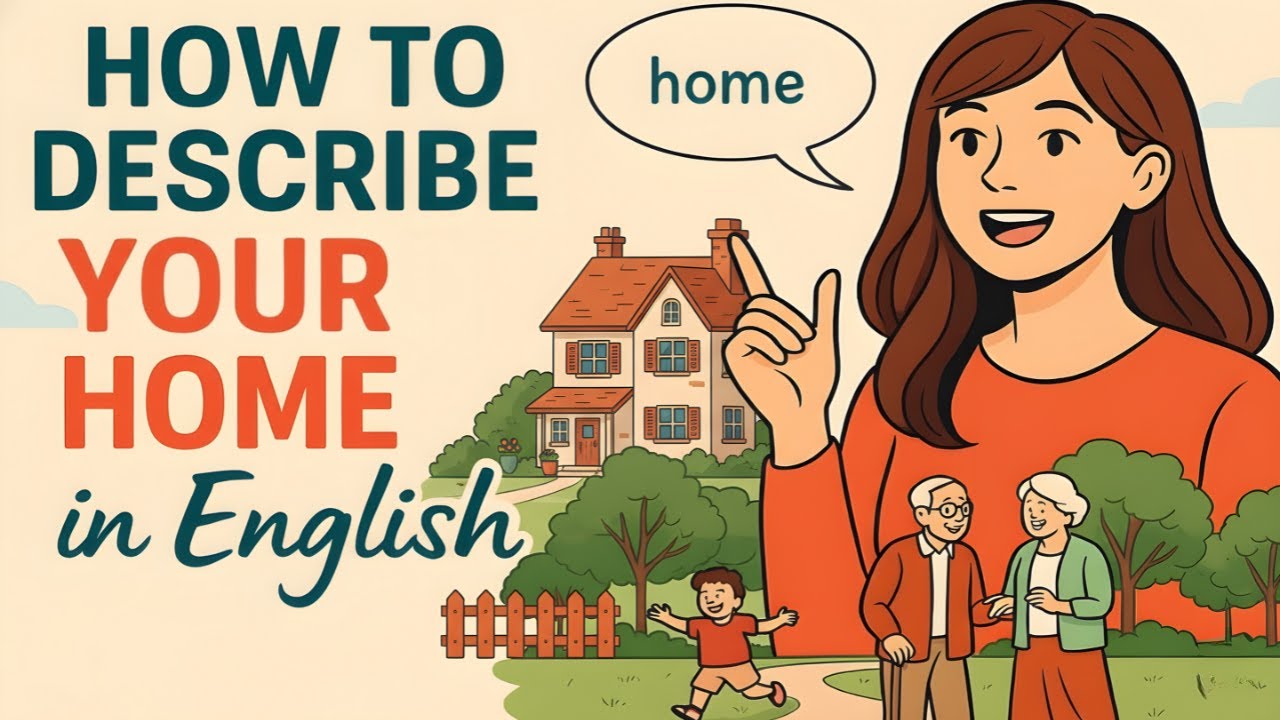 How to Describe Your Home in English | Daily Life Vocabulary and ...