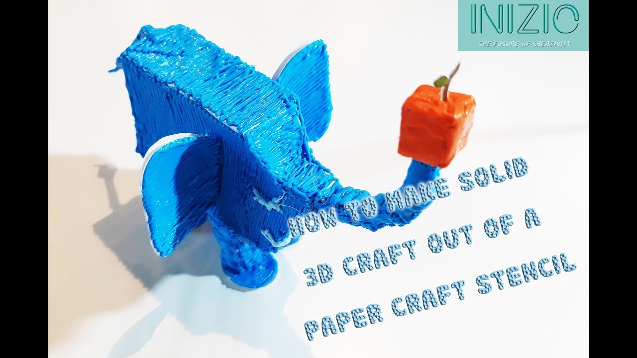 How to make a solid 3d pen crsft out of Canon creative park paper ...