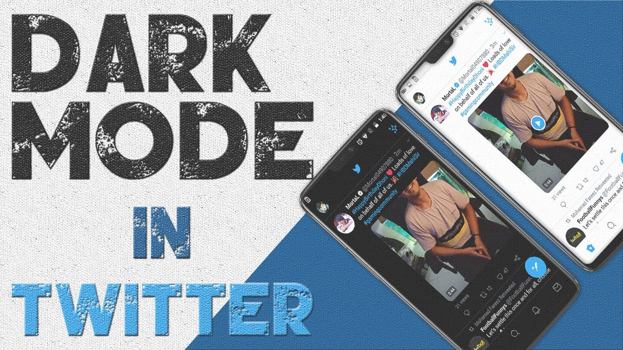 How to enable dark mode on twitter | Light-on-dark | Dim - YouTube