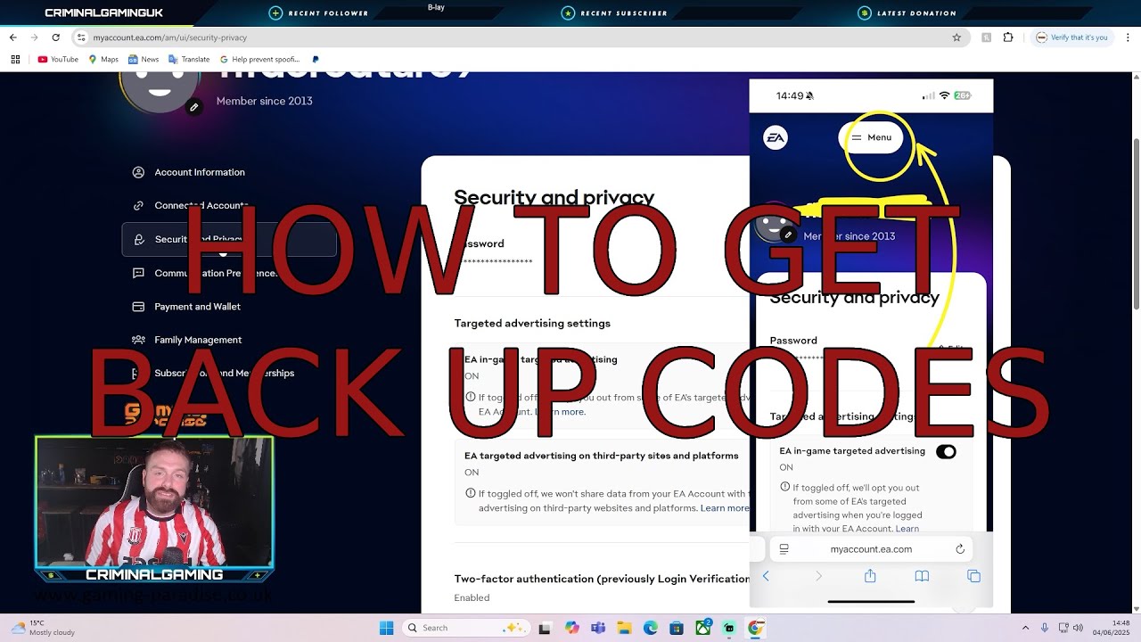HOW TO FIND BACK UP CODES TO BUY FC25 COINS FROM GAMING PARADISE! - YouTube