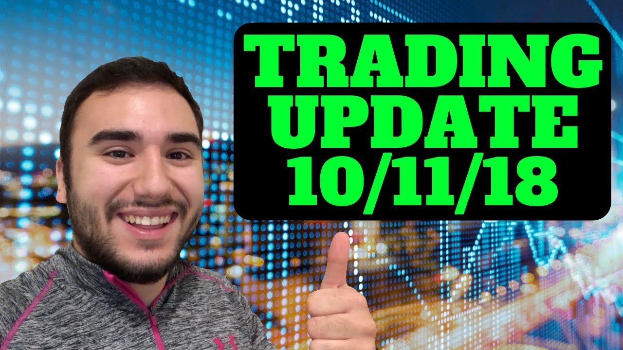Profiting During RED MARKETS | 10/11/18 TRADING UPDATE | Stock Market ...