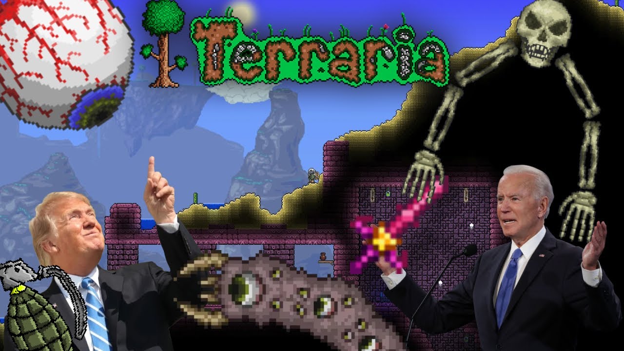 Biden and Trump Fight the Terraria Bosses (Terraria Ep 2) - YouTube