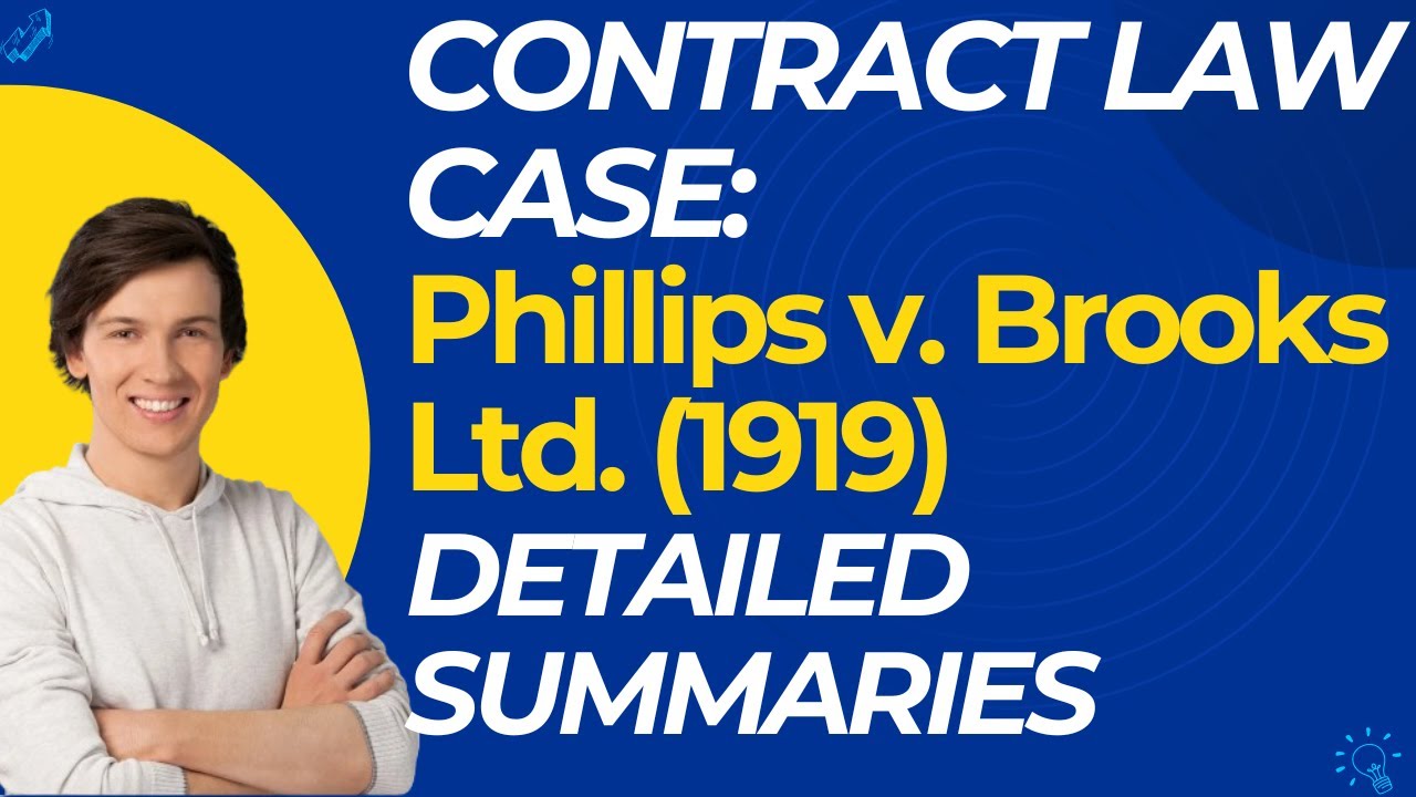 Phillips v Brooks Ltd Case Summary - YouTube