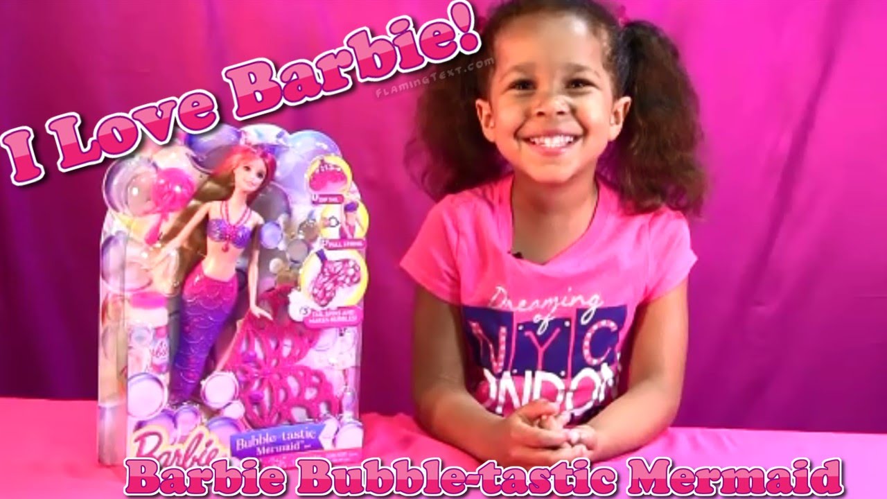 Watch Barbie BubbleTastic Mermaid Make Bubbles!!! - YouTube