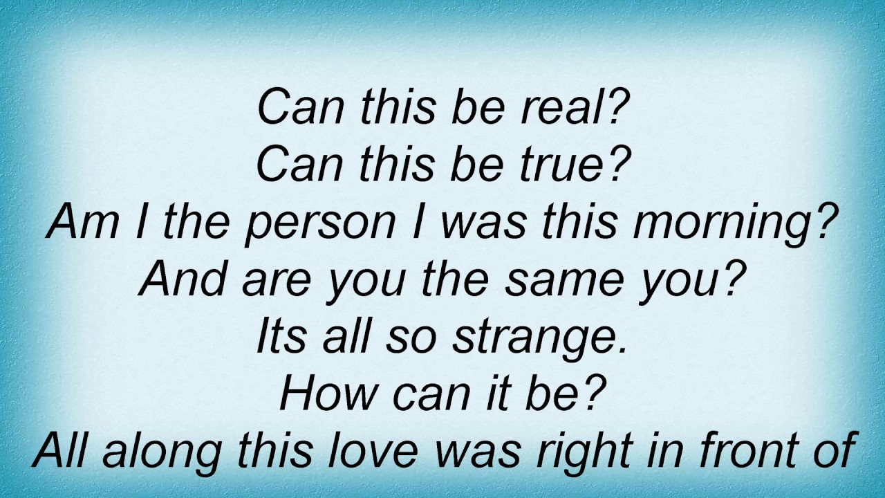 Rod Stewart - For The First Time Lyrics - YouTube