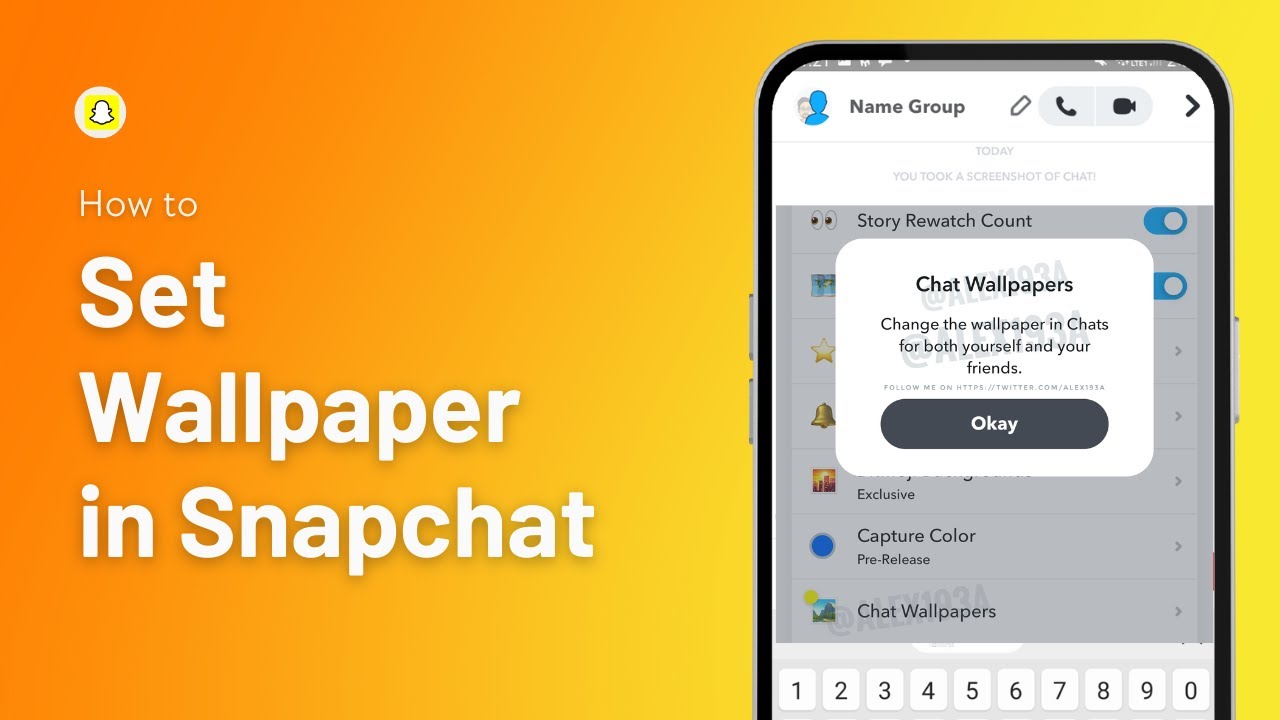 How to set wallpaper in snapchat | Change my home screen on Snapchat ...