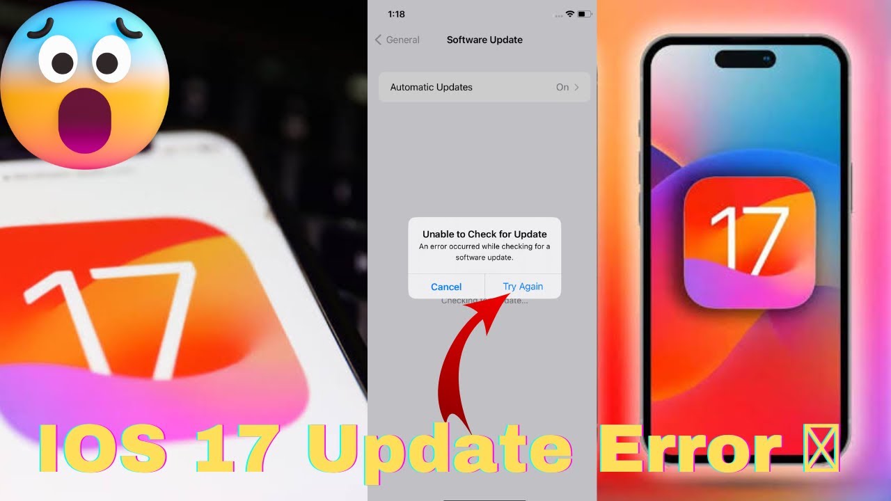 Unable to check latest update IOS 17 || How to fix it in 2 minutes # ...