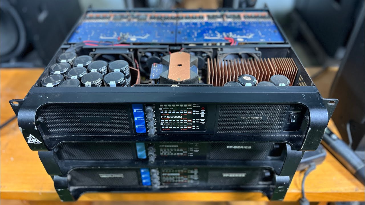 Nguyên bãi sịn sò. Đẩy 4 kênh Lab Gruppen FP10000Q Class TD. Gọn, nhẹ ...