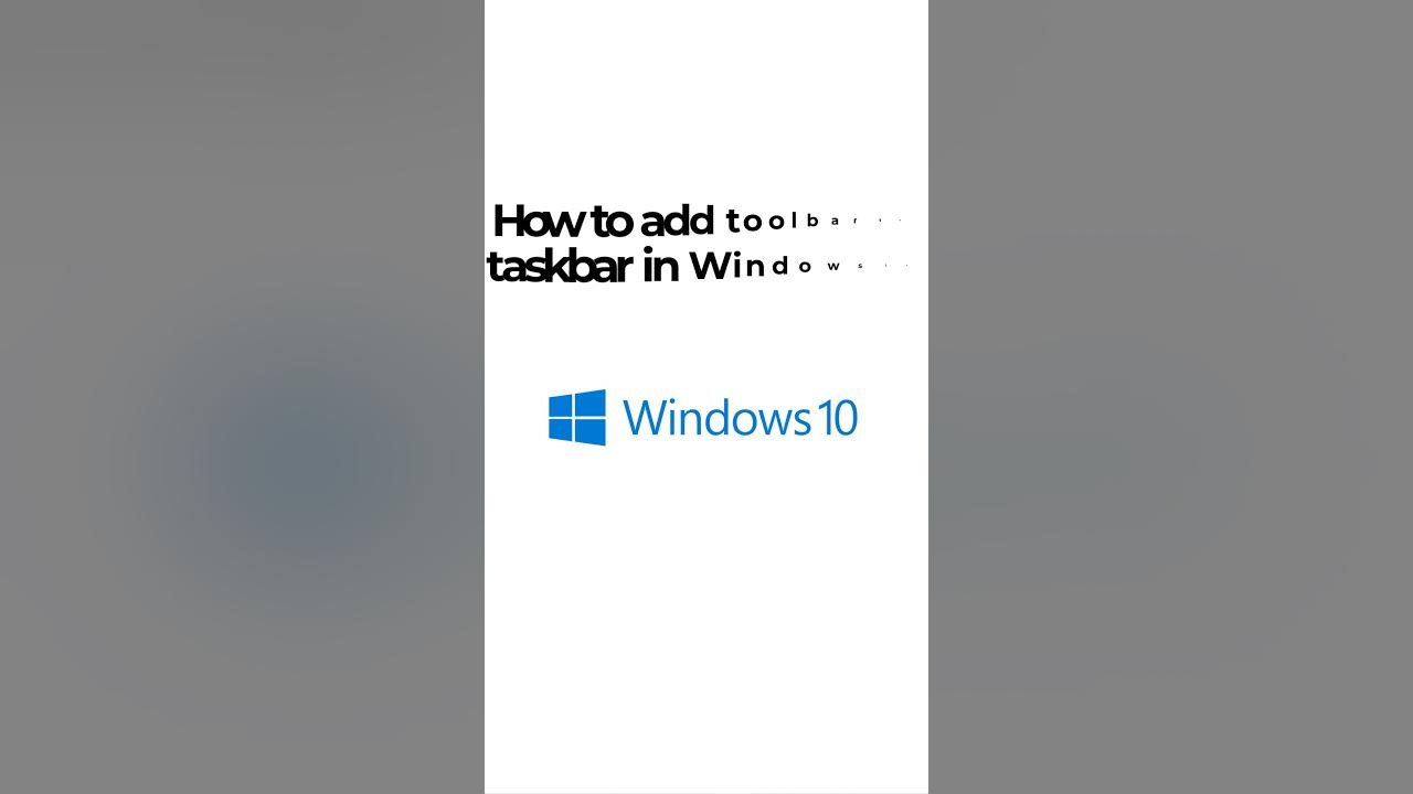 How To Add Toolbar In Taskbar In Windows 10 Shorts YouTube how-to-add-toolbar-in-taskbar-in-windows-10-shorts-youtube