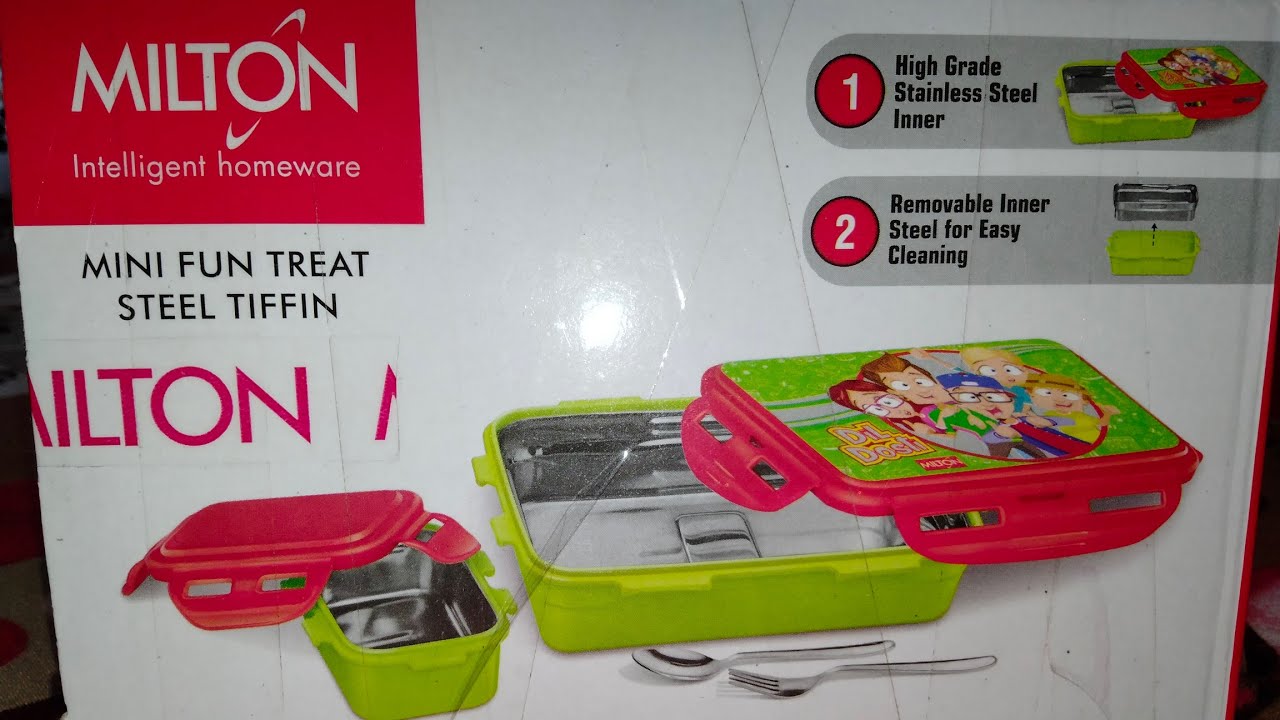 Milton lunch box for kids Review|Two in one lunch box| - YouTube