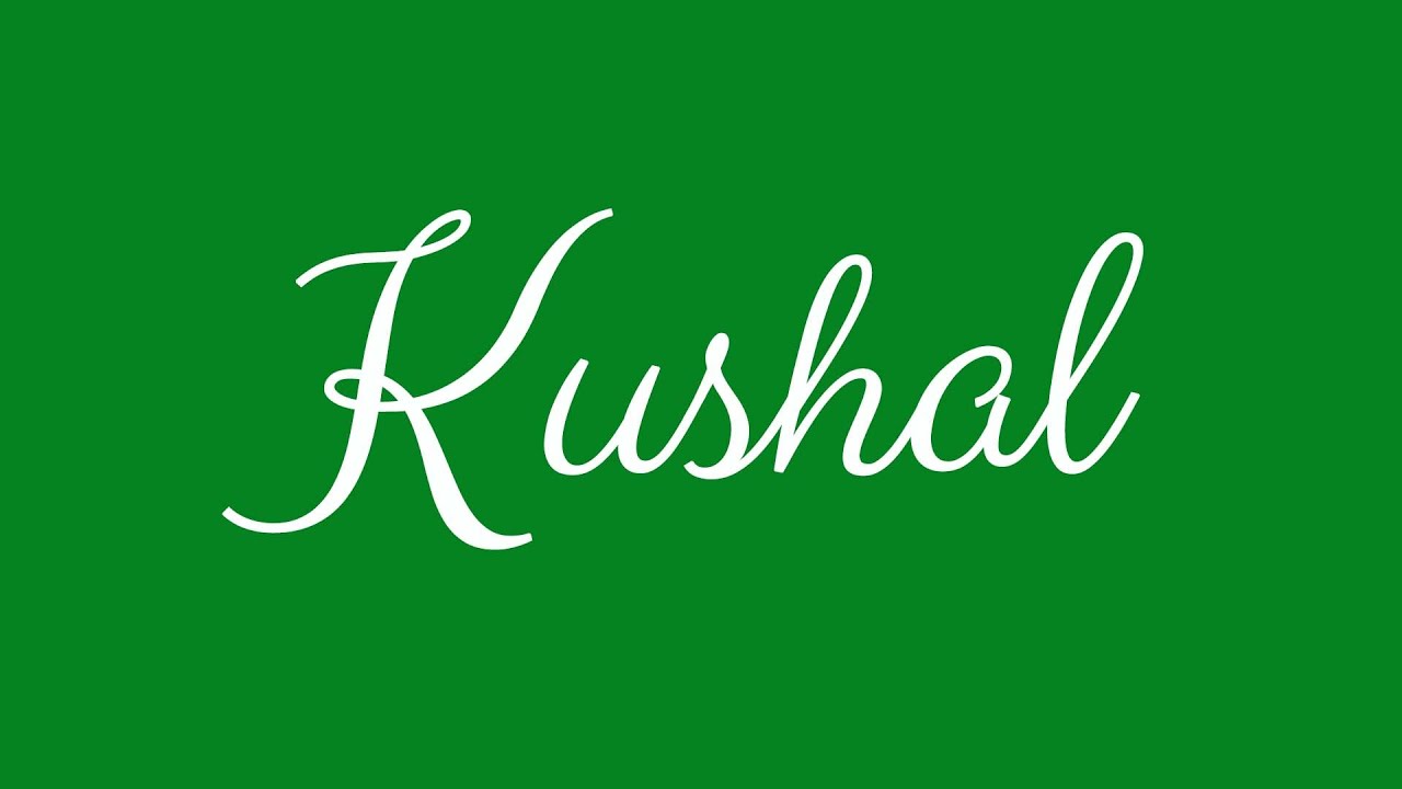 Kushal English Cursive Handwriting Tutorial - YouTube