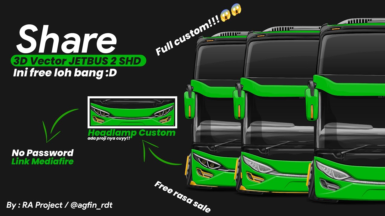3D VECTOR JETBUS 2 SHD FREE | FULL CUSTOM rasa $😱😱 by RA Project - YouTube