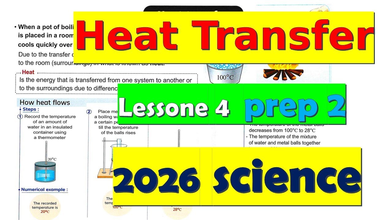 Easy Explanation | Heat Transfer | prep 2 Science 2026 الدرس الرابع ...