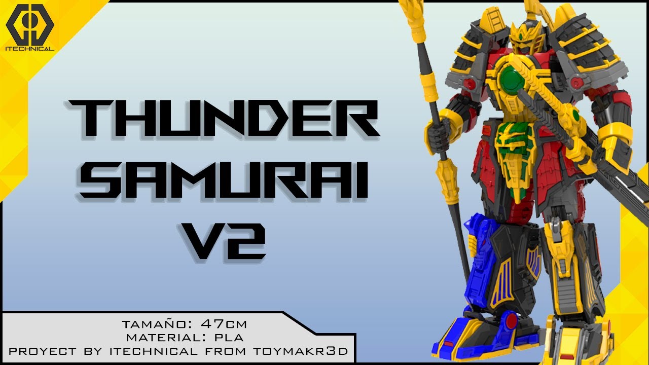 Impresion 3D: Thunder Samurai V2 - YouTube