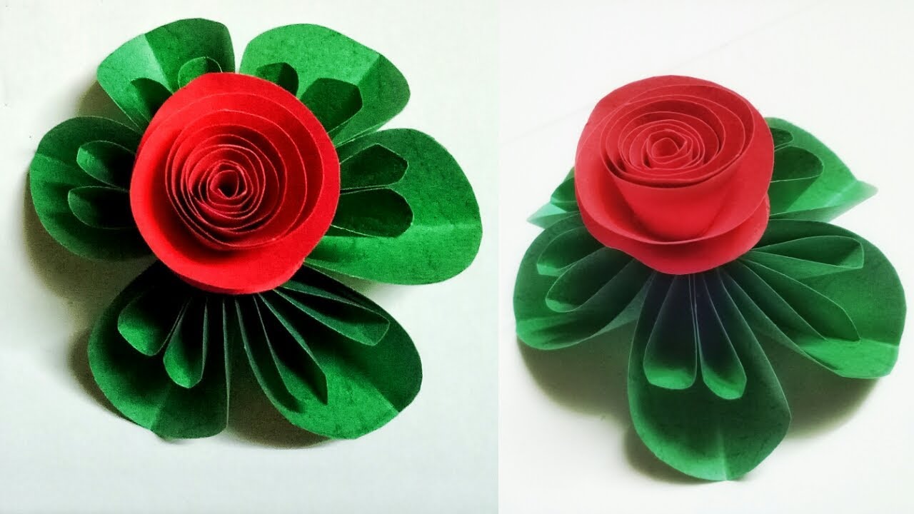 Star Paper Flower Making With Color Paper By Mimu Craft | Diy Easy ...