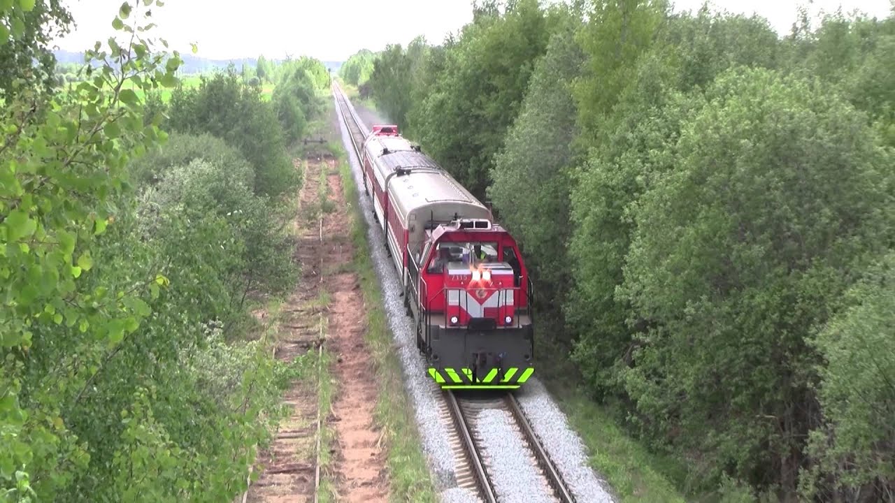 Tourist train in Lithuania 2013 - YouTube