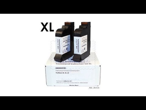 Frankierprofi Kartuschen-Set XL blau für Francotyp-Postalia PostBase 30, 45, 65, 85 Frankiermaschine