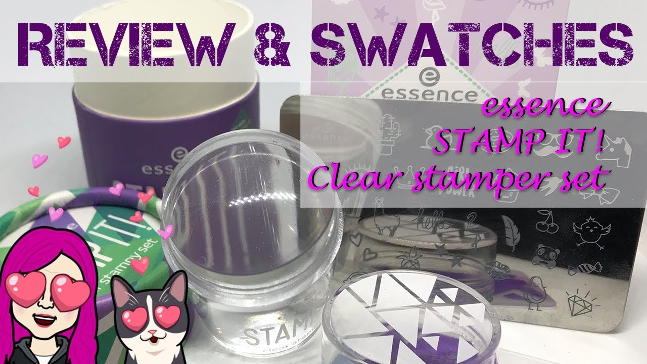 essence stamp it clear stamper set and stamping plate Review and live ...