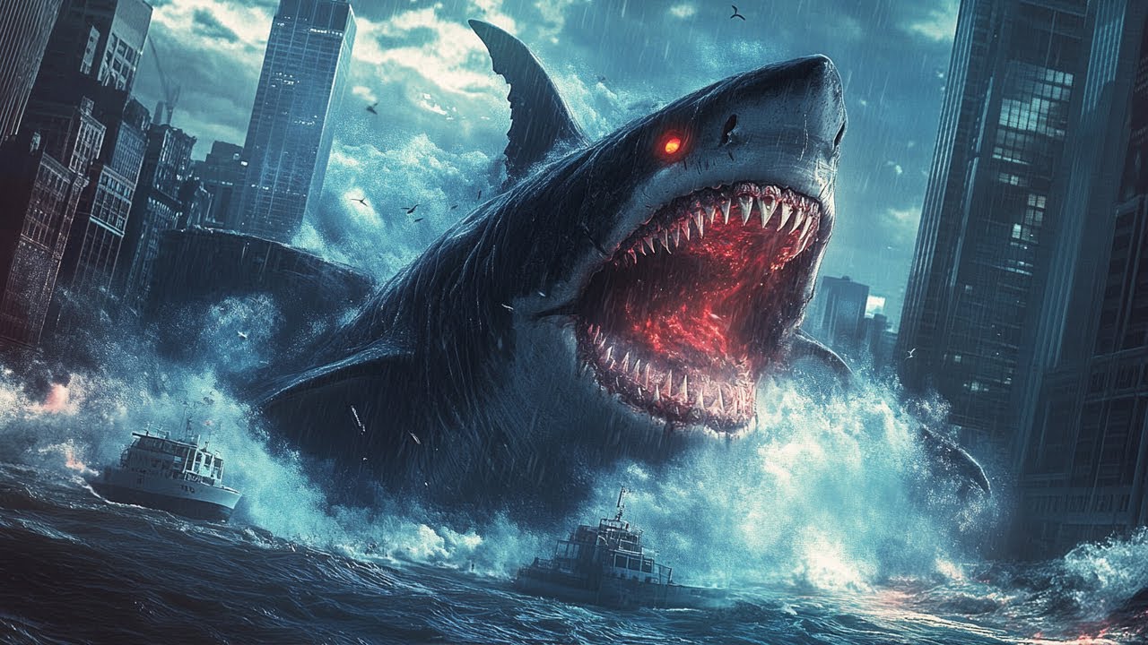 🦈Mutated giant shark escapes lab! Bloody beach attacks erupt—humans ...
