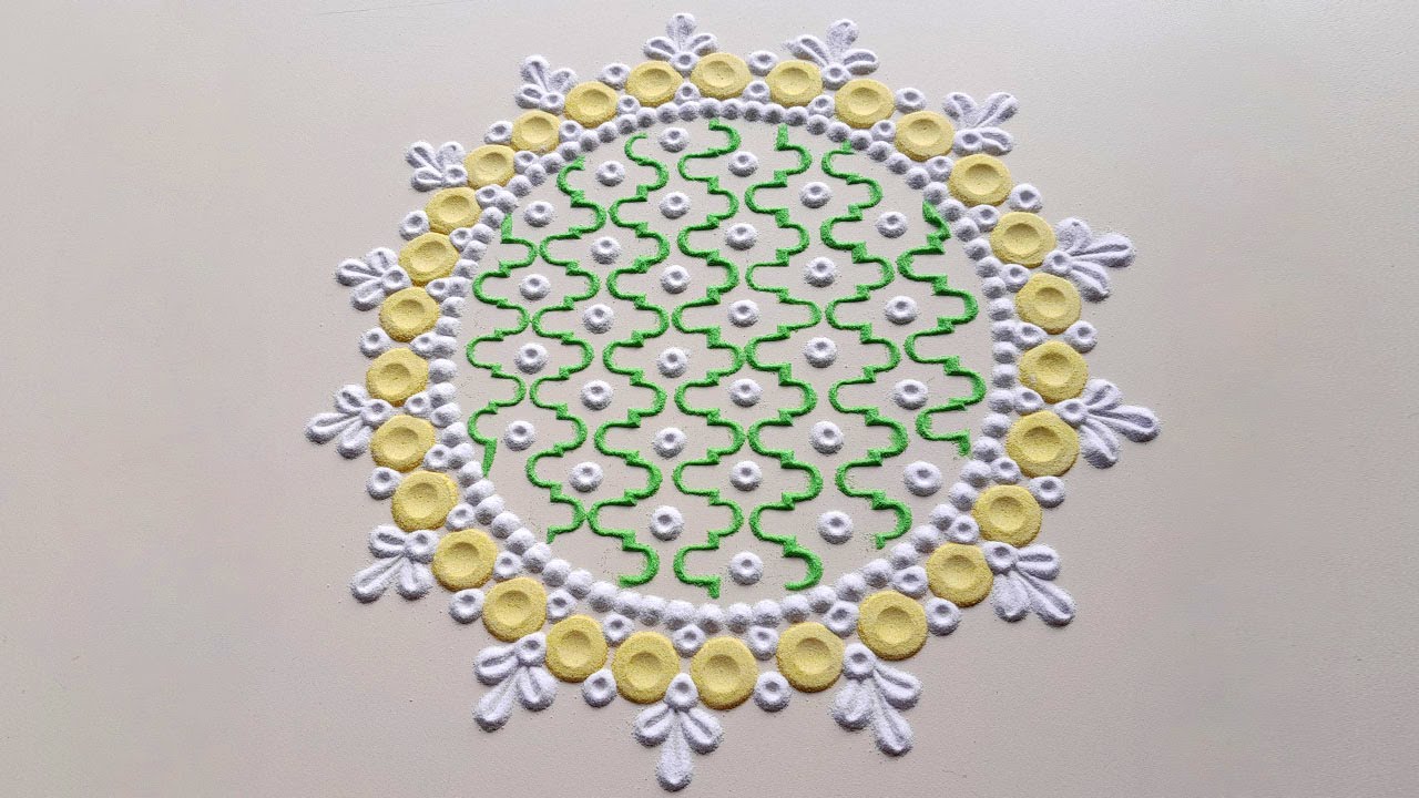 New Rangoli Design | Rangoli Designs Ram Navami | Simple Rangoli ...