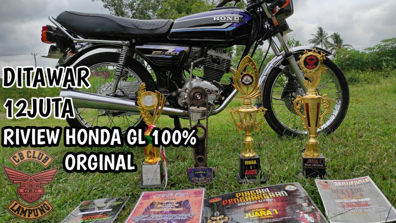 riview honda gl 100 orginal - YouTube