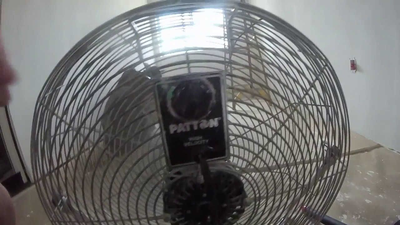 Patton High Velocity Floor Fan Running! - YouTube