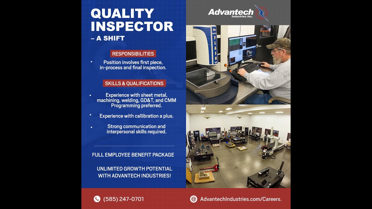 Quality Control Positions at Advantech Industries - YouTube