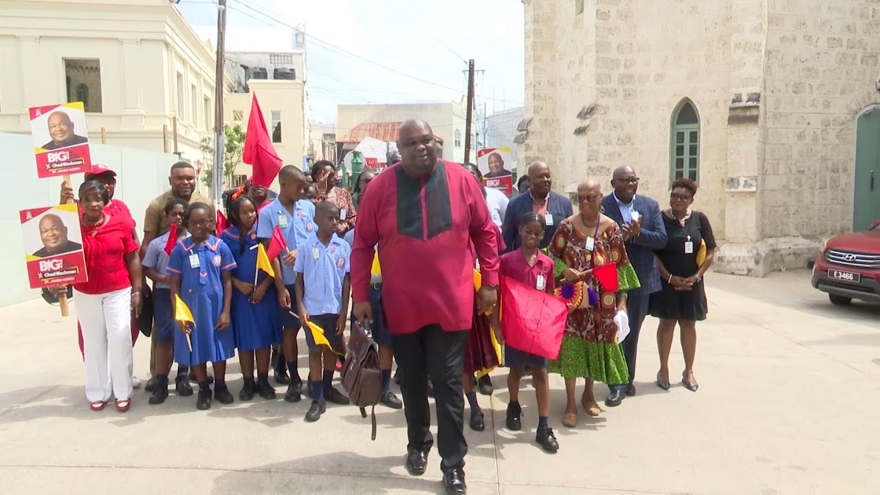 MP Blackman receives warm welcome to House of Assembly - YouTube