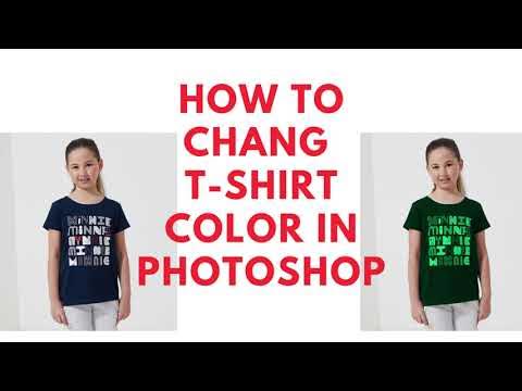 how to change t-shirt color in photoshop. graphics design worlds. - YouTube